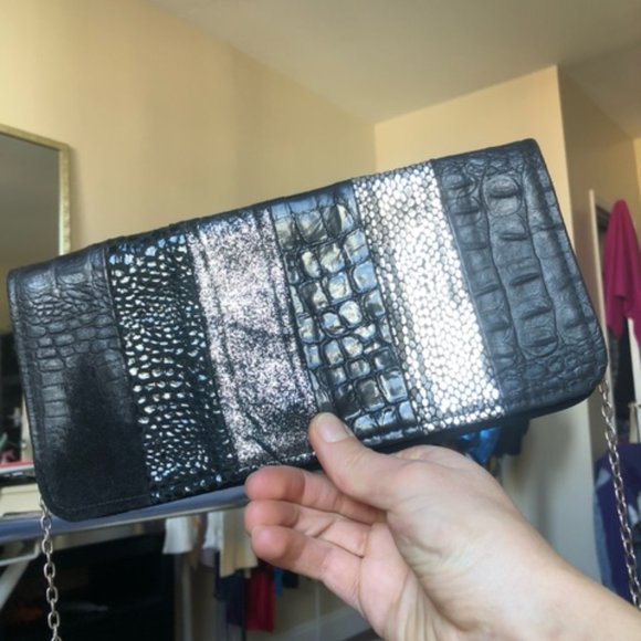 Julie Feldman | Bags | Gorgeous Black Genuine Leathersuede Bag | Poshmark